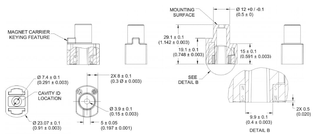 AN8 Series Position Sensors - ZF Electronics | Mouser