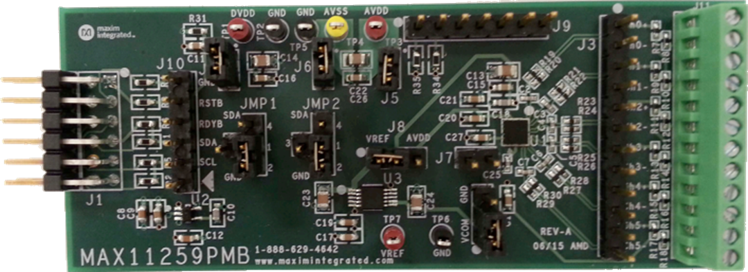 MAX11259SYS1 ADC Evaluation Module System - Analog Devices / Maxim Integrated | Mouser