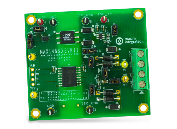 MAX14880EVKIT Evaluation Kit - Analog Devices / Maxim Integrated | Mouser