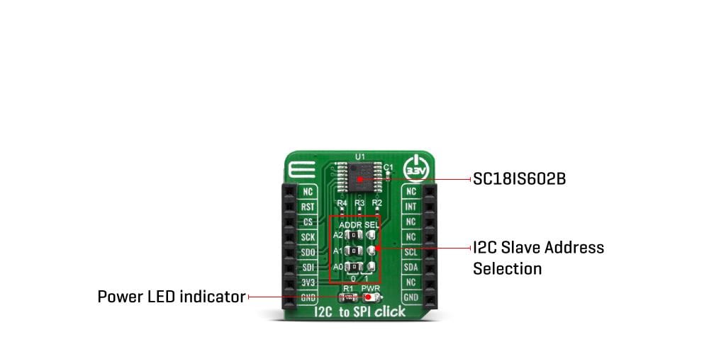 I2C to SPi Click - Mikroe | Mouser