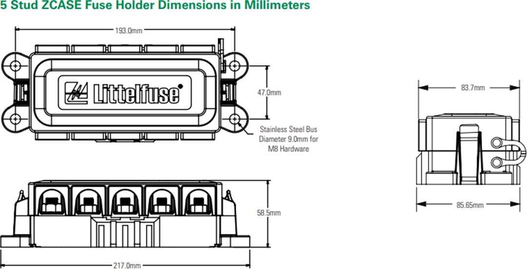 ZCASE® FHZ Fuse Holders - Littelfuse | Mouser