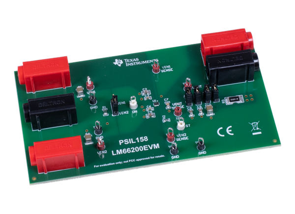 LM66200EVM Ideal Diode Evaluation Module - TI | Mouser