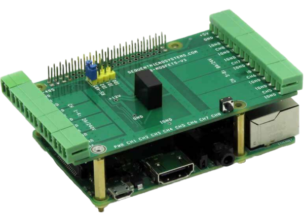 8-Layer Stackable HAT - Sequent Microsystems | Mouser