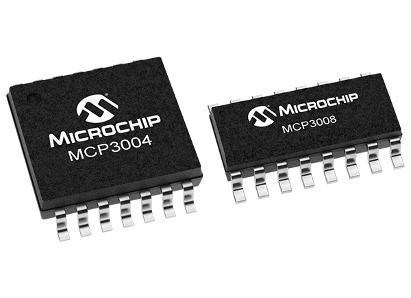 MCP3004 & MCP3008 Analog-to-Digital Converters - Microchip Technology | Mouser