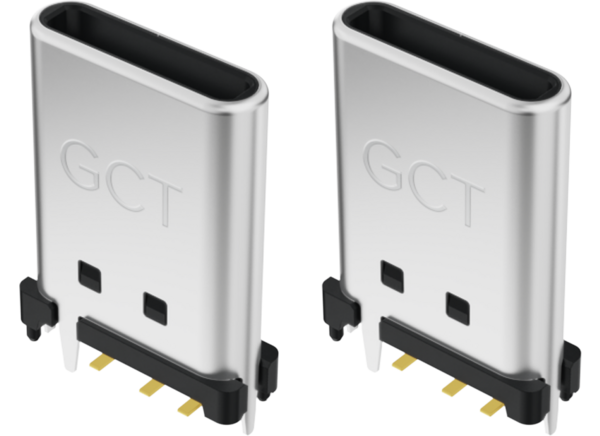 USB4180 USB Type-C™ 6-pin Vertical Plug - GCT (Global Connector ...
