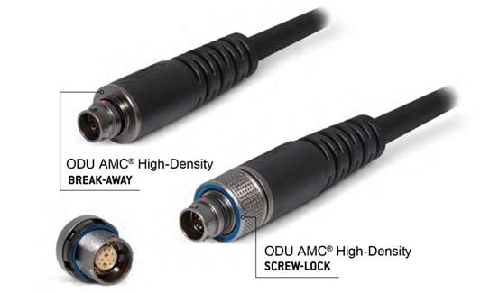 AMC High-Density Connectors with Screw Locks - ODU | Mouser