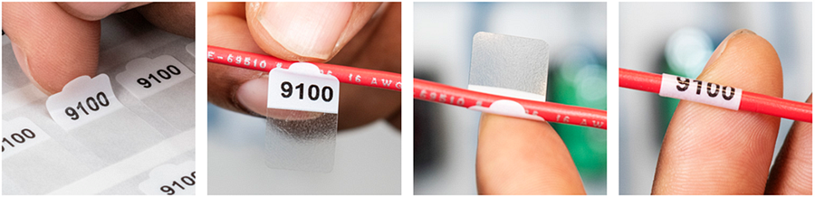 TabTag™ Self-Laminating Labels - HellermannTyton | Mouser