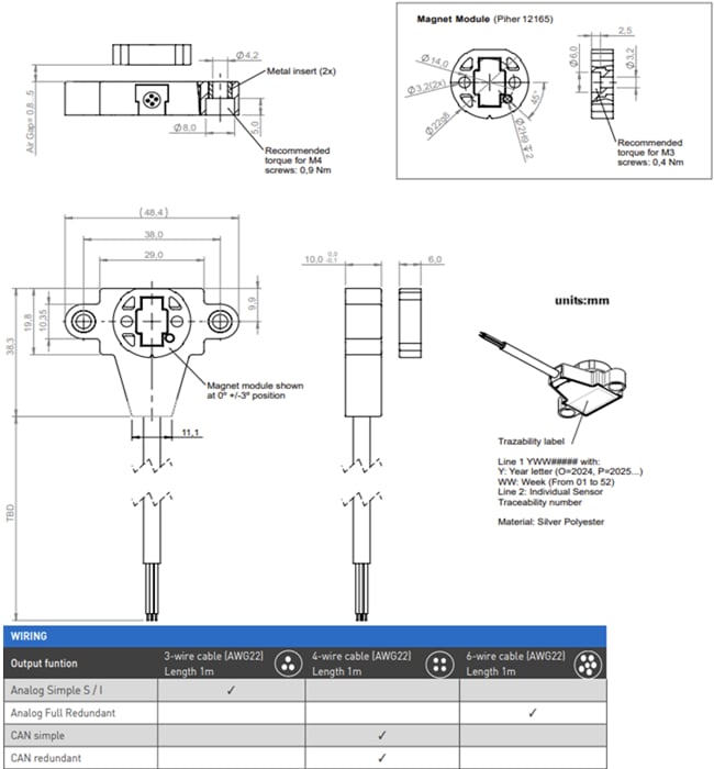 PSRC-2P Angular Position Sensors - Piher | Mouser