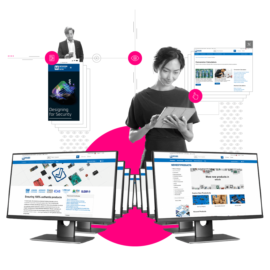Mouser By the Numbers Infographic - Mouser
